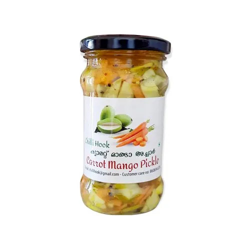 KERALA STYLE MANGO CARROT PICKLE / VELLA MANGA CARROT ACHAR 200g in ...